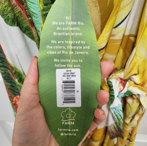 FARM Rio | Dresses | Farm Rio Azalea Forrest Mini Wrap Dress | Poshmark